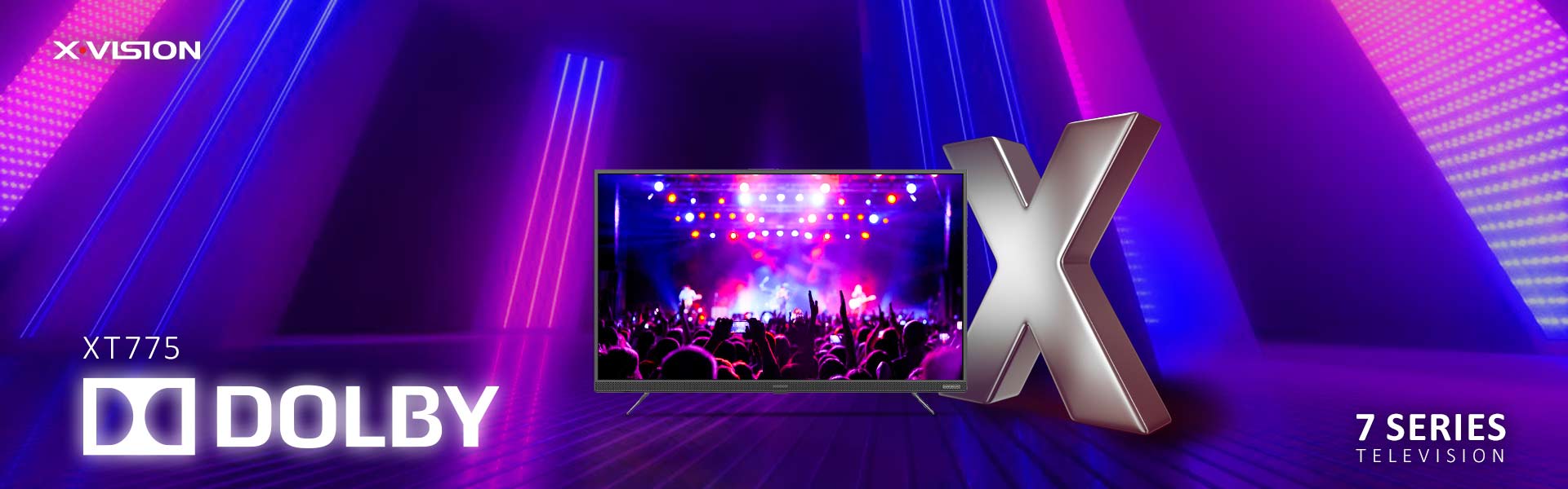 تلویزیون FHD هوشمند ایکس‌ویژن سری 7 مدل XT755 - ایکس ویژن